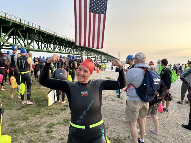 The Starting Line | Swimming across two great lakes | Health-fitness ...