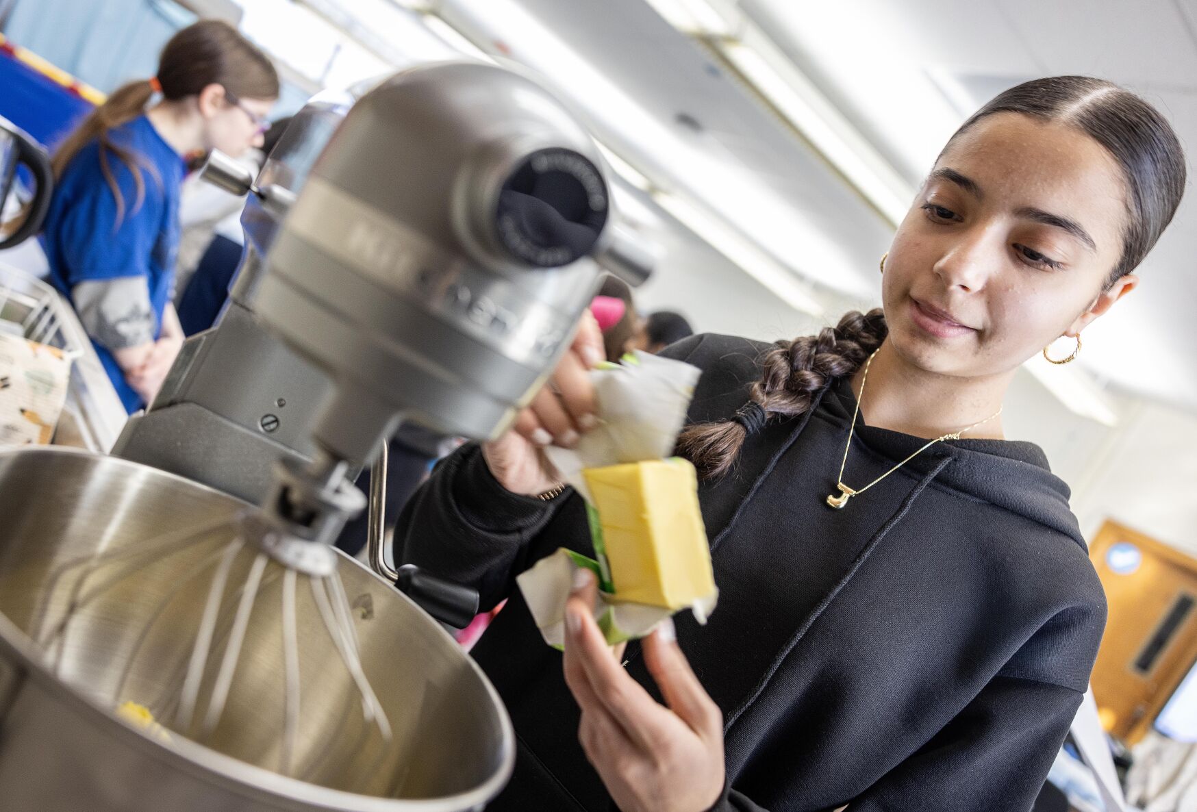 Unit 4 baking club purchased new mixer with grant from CU Schools ...
