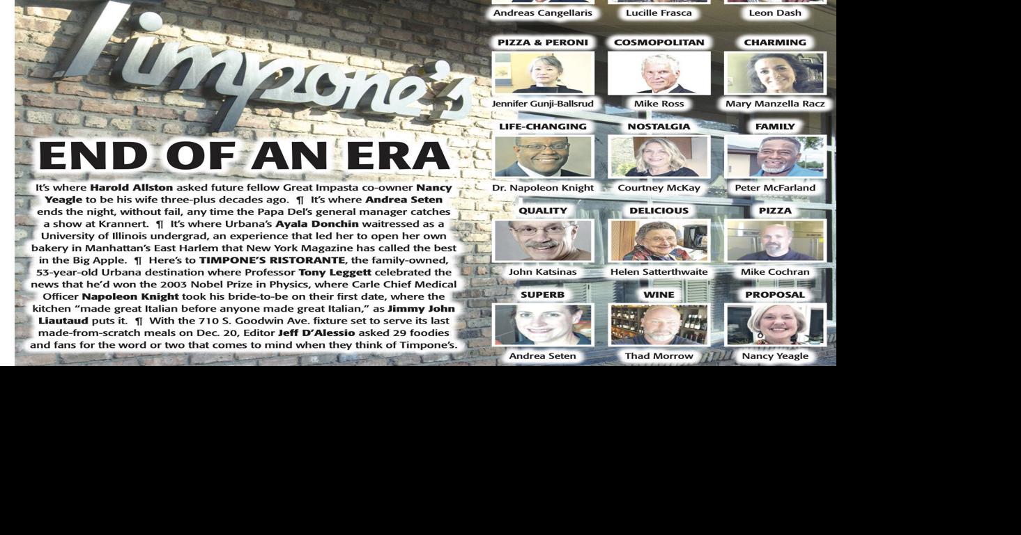 May We Have A Word? | A tribute to Timpone's | News | news-gazette.com