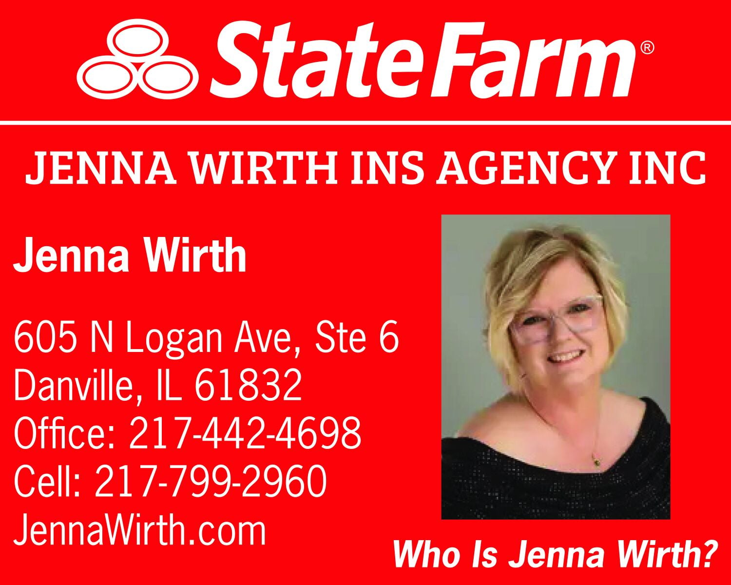 Jenna Wirth State Farm | Local Offers | news-gazette.com
