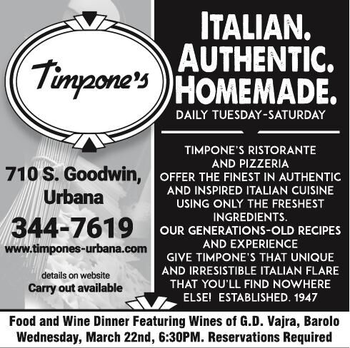 Timpone's.pdf | Local Offers | news-gazette.com