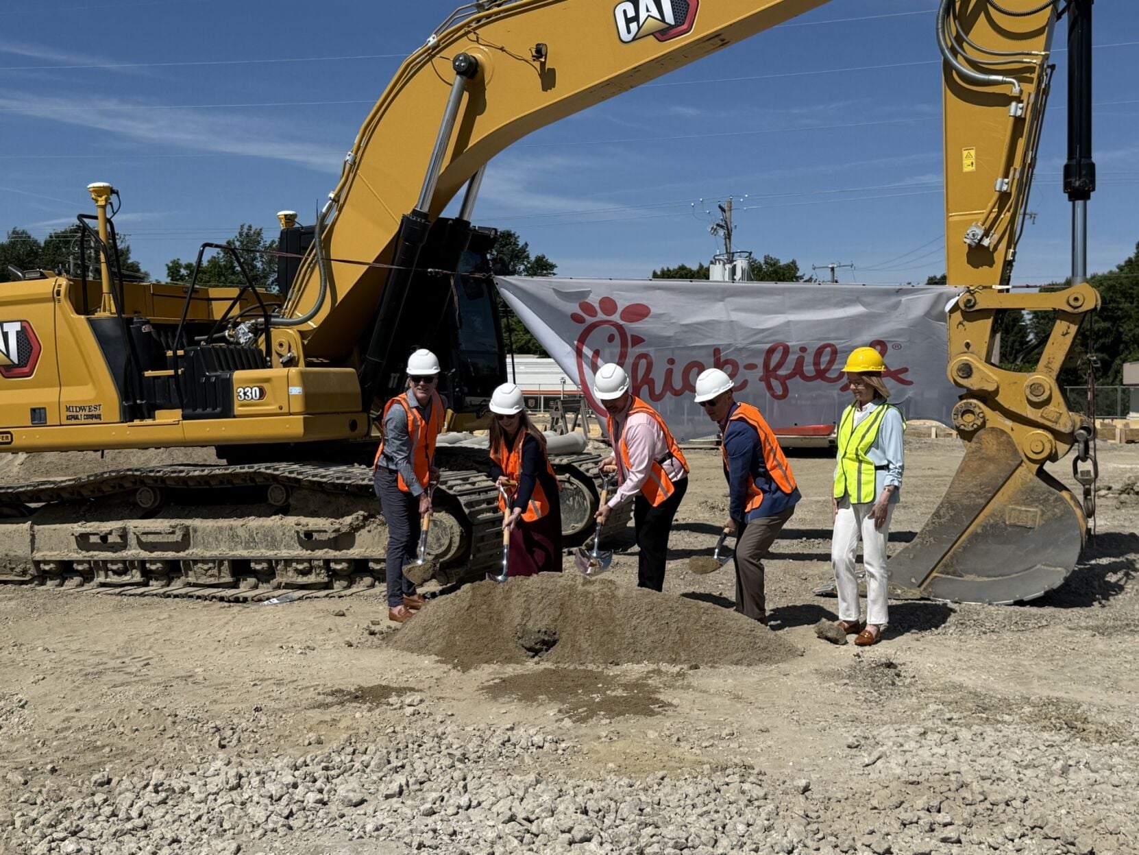 Chick-fil-A breaks ground in Danville amid union protest over lack of ...