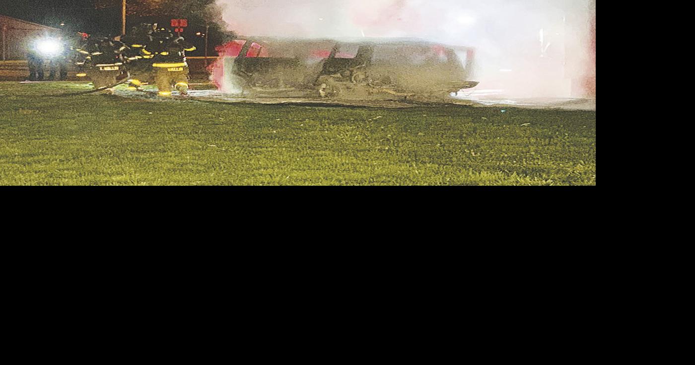 Vehicle levels hydrant, crashes through fence, catches fire | Our ...