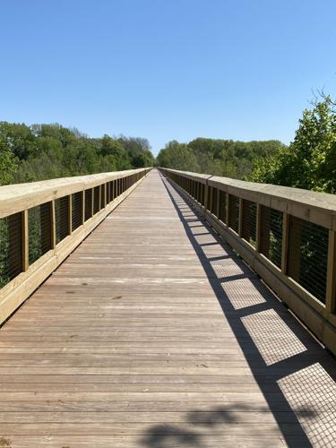 Trestle bridge, parking lot officially open on Kickapoo Rail Trail ...