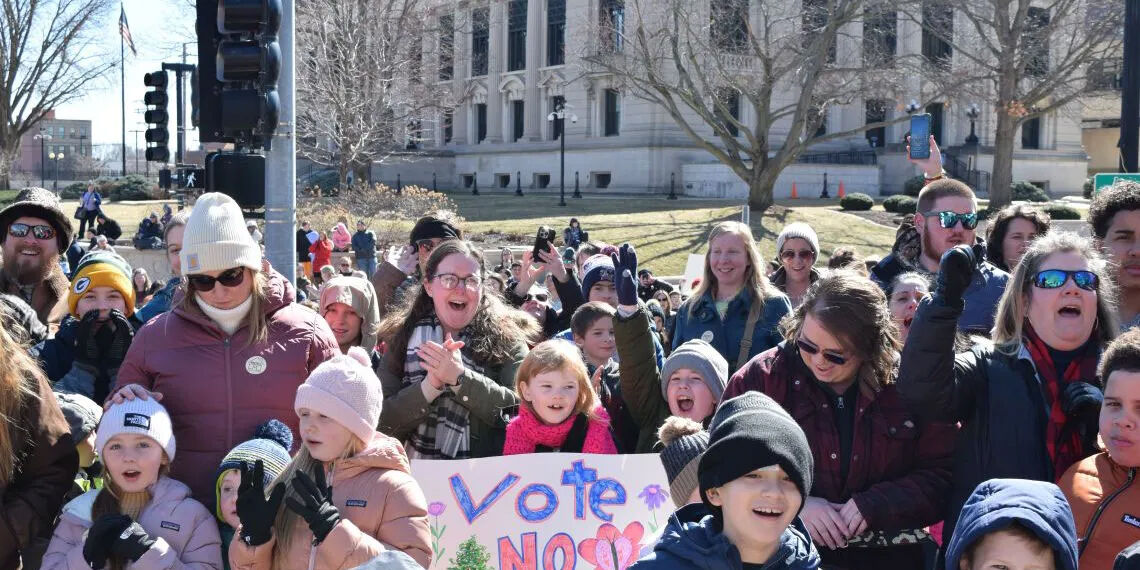 Capitol News Illinois | Hundreds rally at the Capitol to oppose ...
