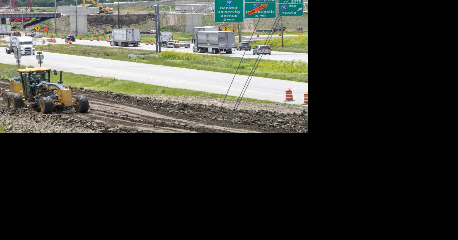 I-57/I-74 interchange work progressing, but deluges didn't help ...