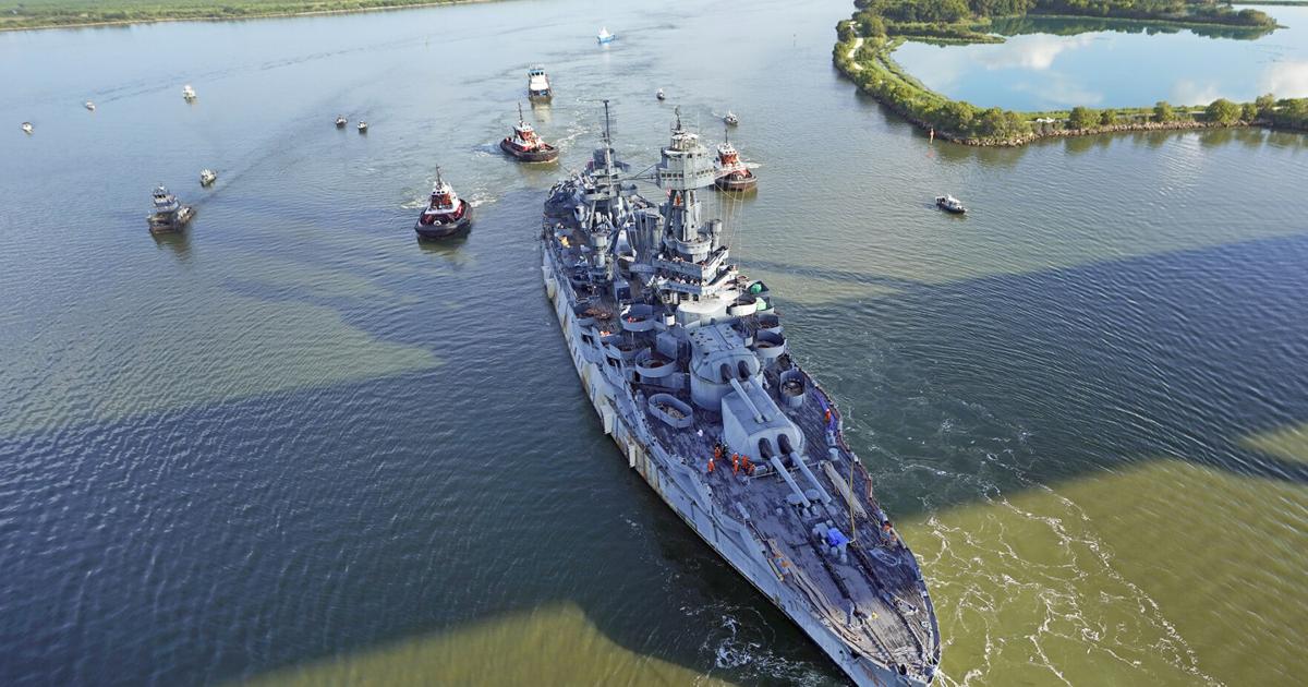 Leaky Battleship In Texas Completes Trip For 35m Repairs News