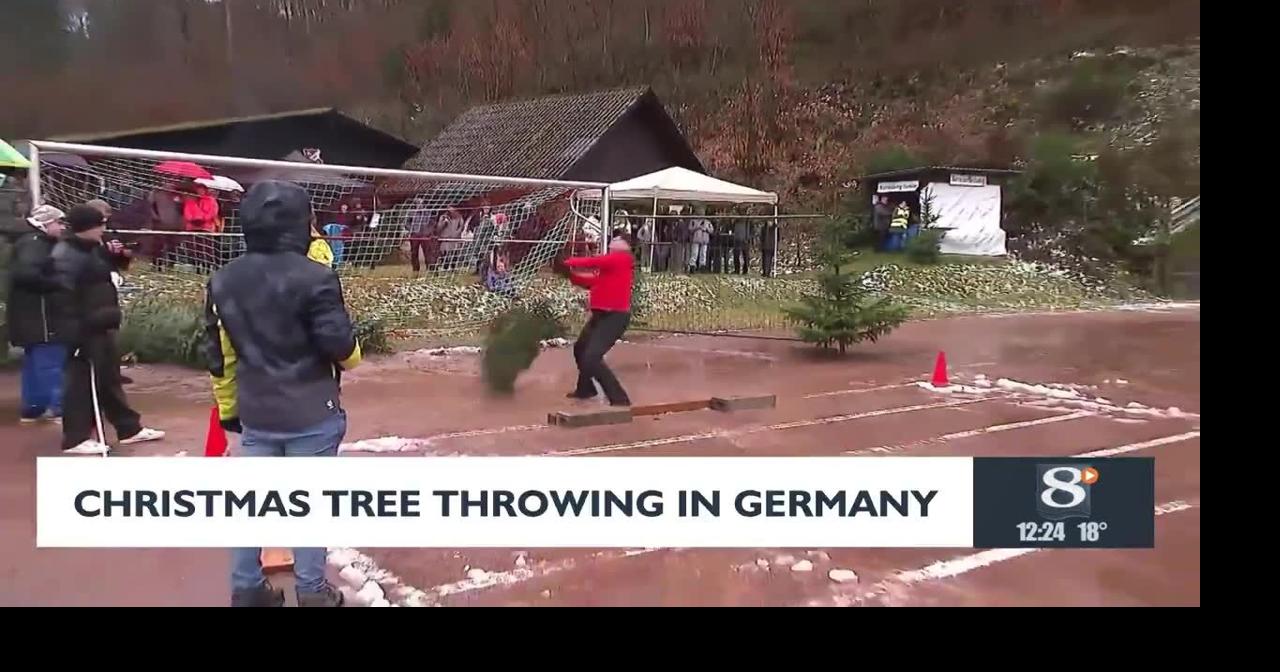 Christmas tree throwing competition in Germany | News | news8000.com