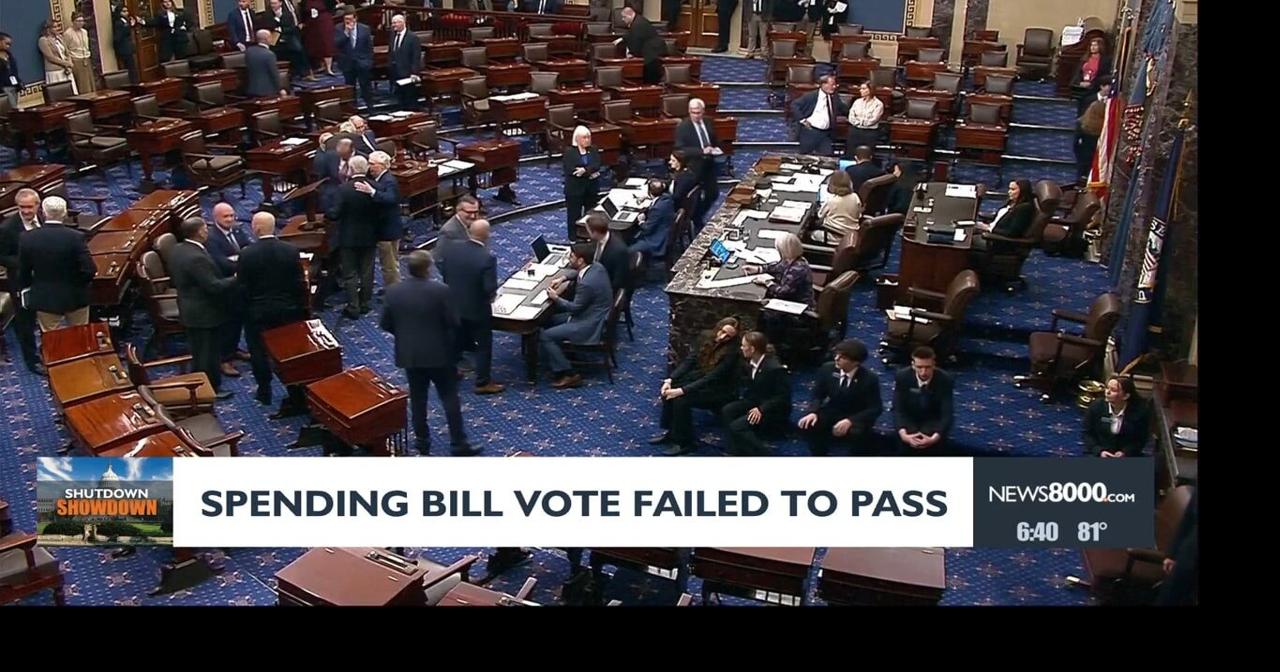 Spending Bill Vote Failed to Pass | News | news8000.com