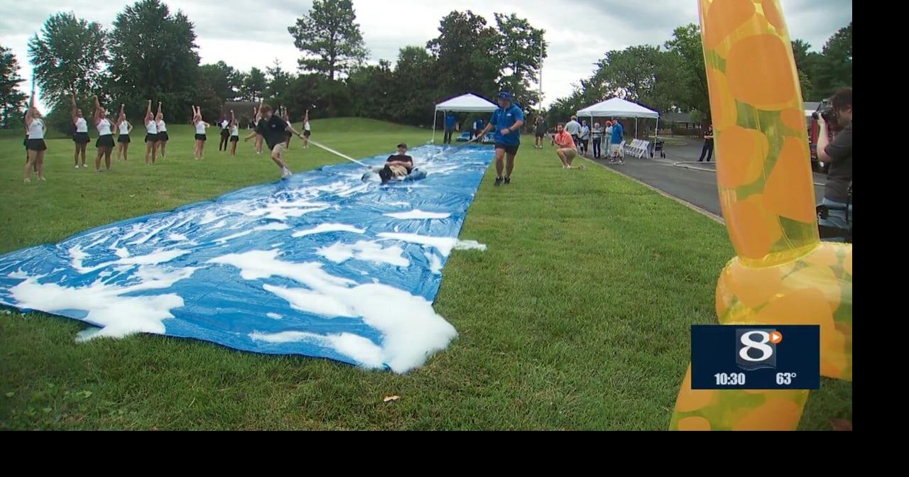 Seniors make a splash on a giant slip-n-slide | News | news8000.com