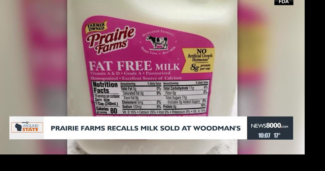 Prairie Farms recalls milk sold at Woodman's | News | news8000.com