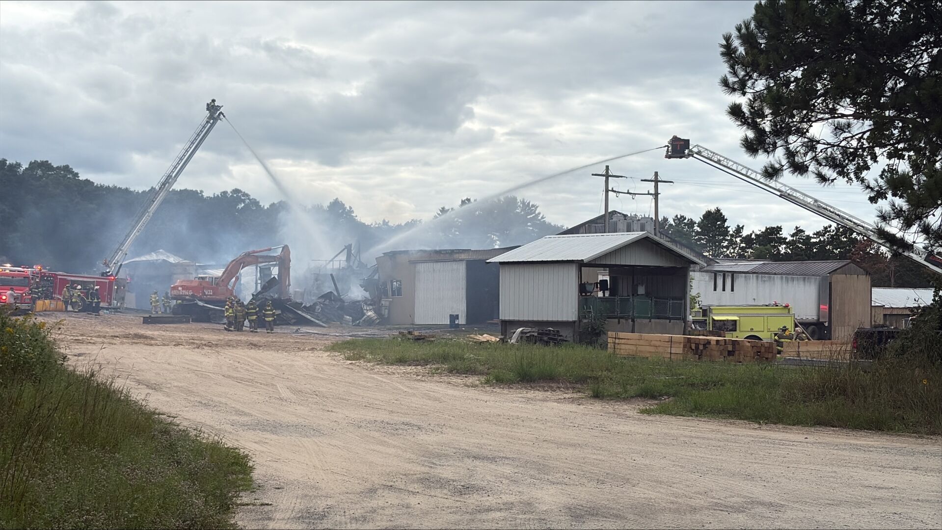 Fire crews battle structure fire in Strum | Local News | news8000.com