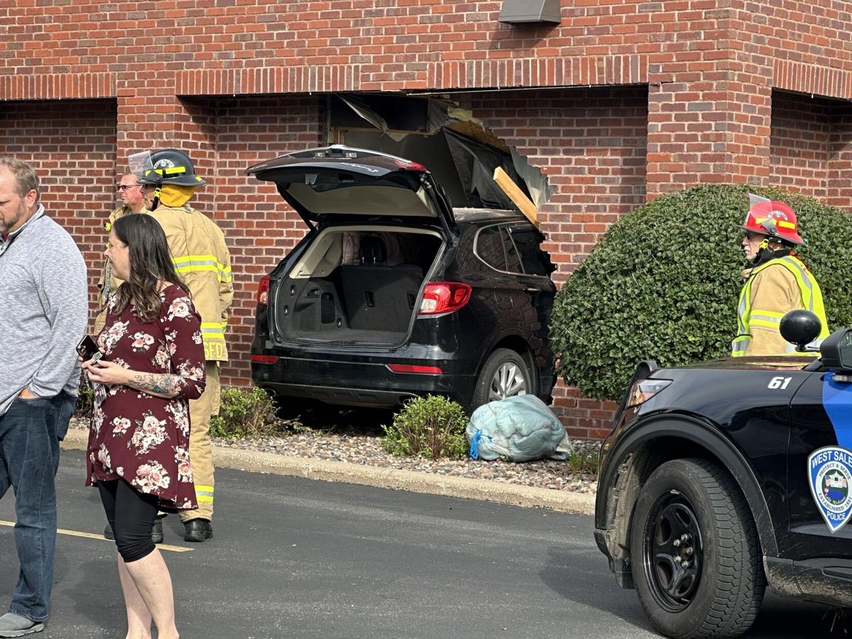Car crashes into bank in West Salem | West Salem | news8000.com