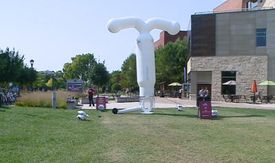 Giant inflatable IUD "Freeda Womb" visits UWL's campus | News ...