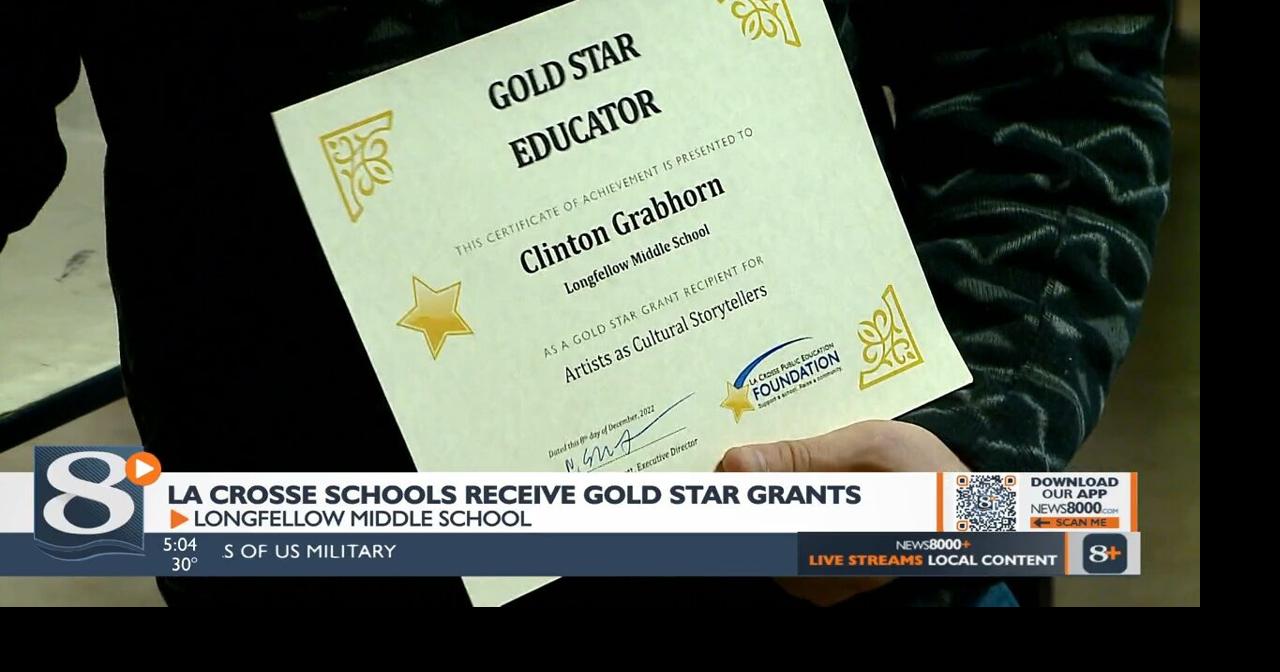La Crosse teachers and students receive Gold Star Grants | La Crosse ...