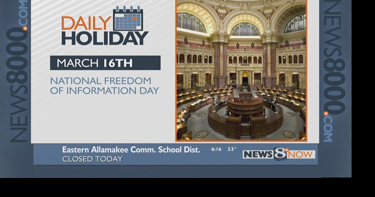 Daily Holiday – National freedom of information day | Features ...