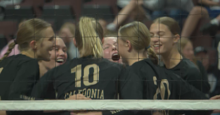 Caledonia hangs on for victory in five set match against Pine Island ...