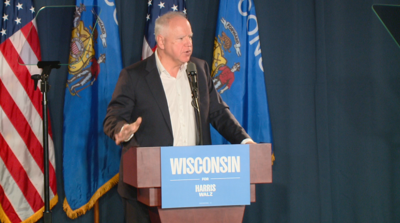 EXCLUSIVE: Gov. Tim Walz speaks with News 8 Now after La Crosse rally ...