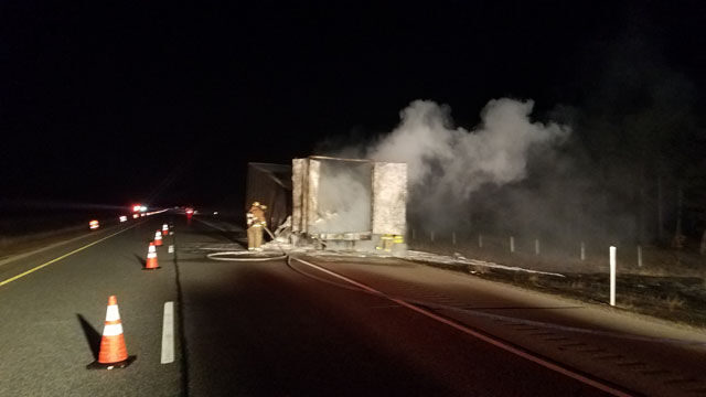 Sparta semi trailer fire | News | news8000.com