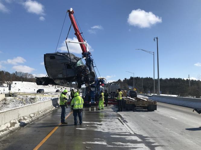 No one injured when semi crashes into bridge pillar near Eau Claire ...