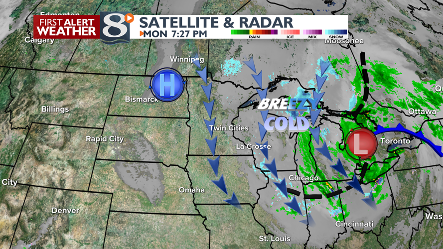 Evening Flurries for Some, Then Decreasing Clouds, Cold & Blustery ...