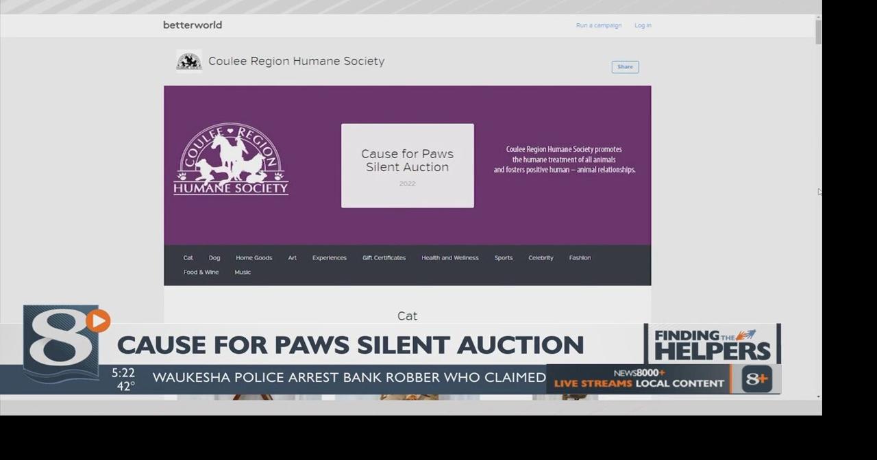 Cause for Paws online auction, in-person event to support Coulee Region ...