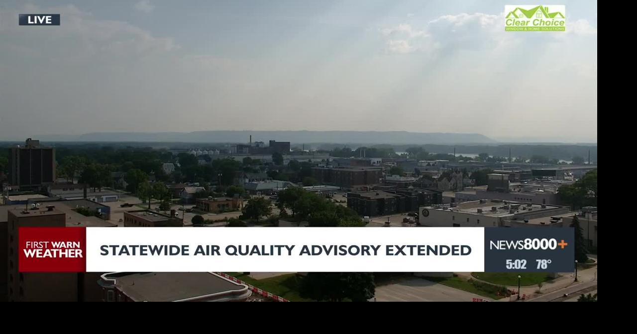 Statewide air quality advisory extended | News | news8000.com