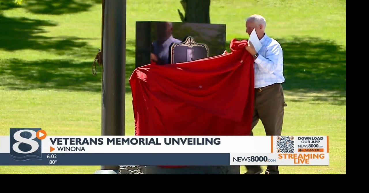 Unveiling ceremony held for new veterans memorial in Winona | Local ...