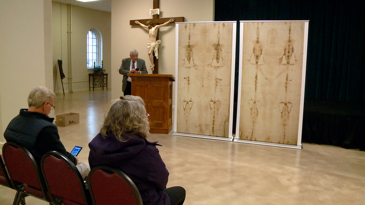 Shroud of Turin replica on display at the Shrine of Our Lady of ...