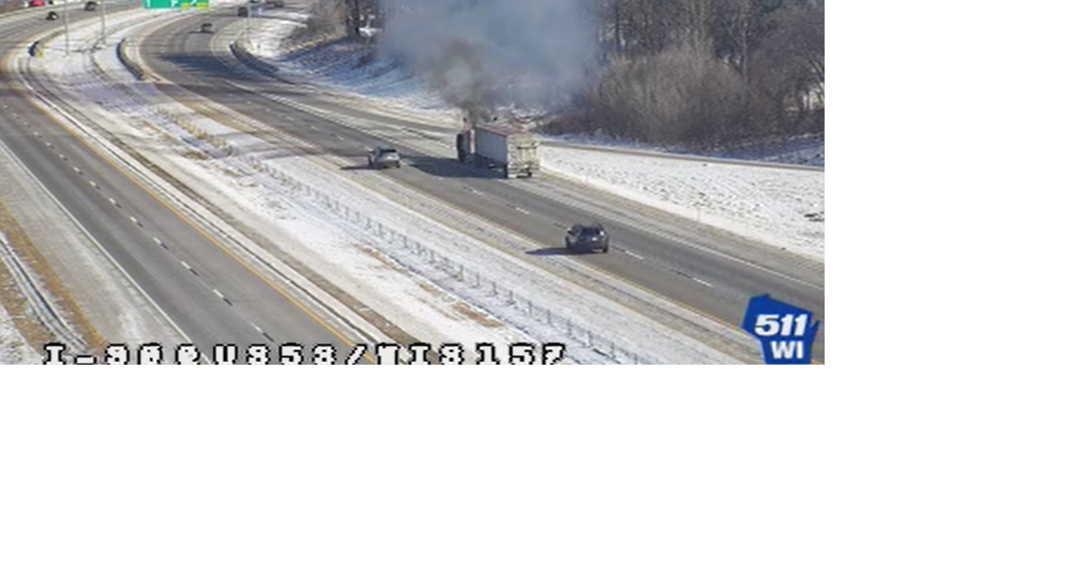 Crews respond to semi fire on I-90 | Onalaska | news8000.com