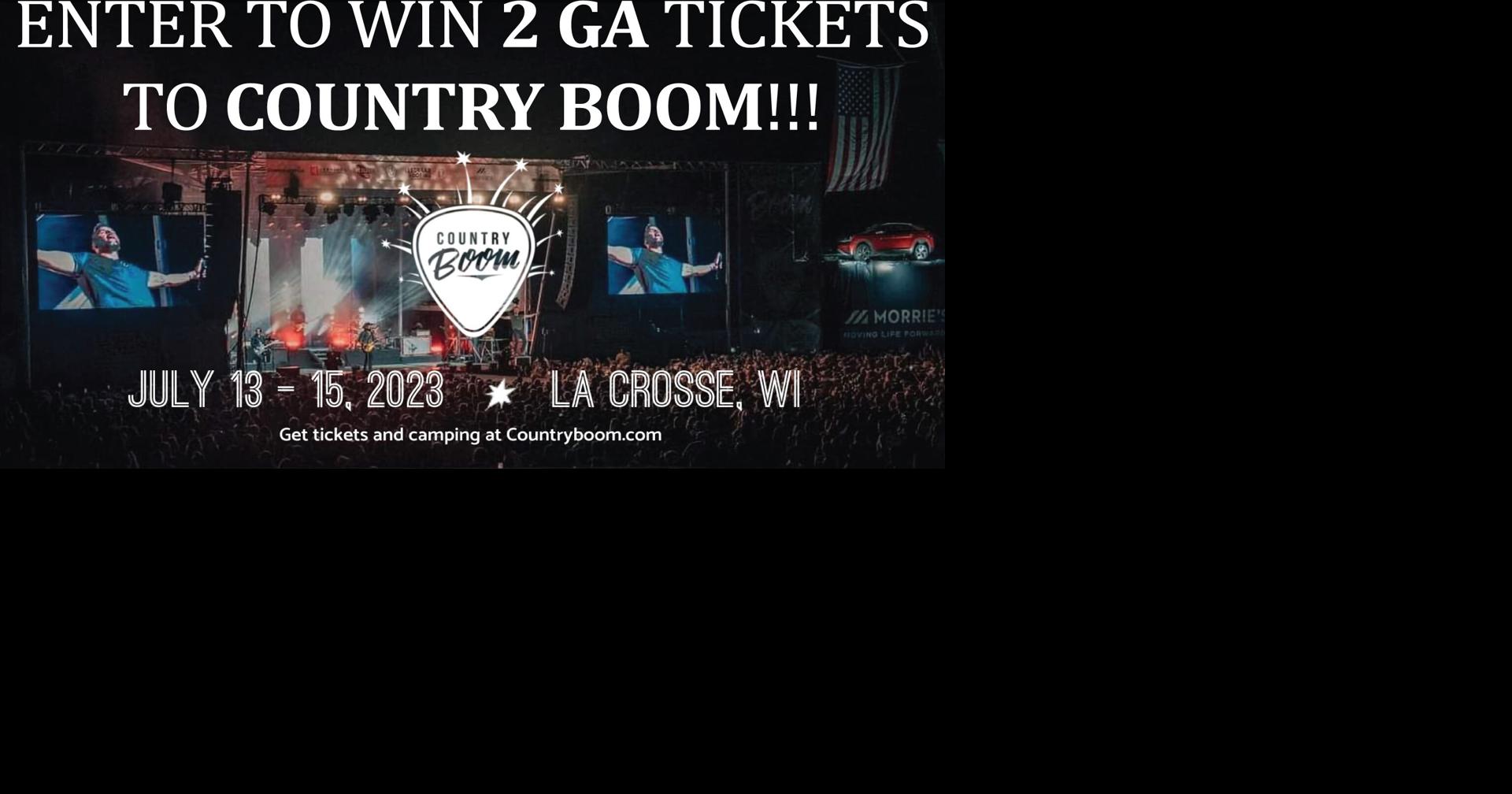 Country Boom Giveaway | Contests | news8000.com