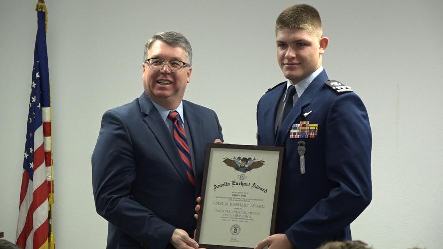 Commander Of La Crosse Civil Air Patrol Composite Squadron Gets Amelia