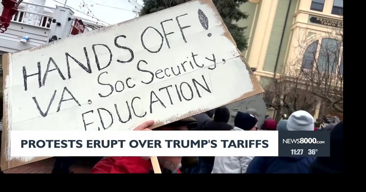 Protests erupt over Trump's tariffs | News | news8000.com