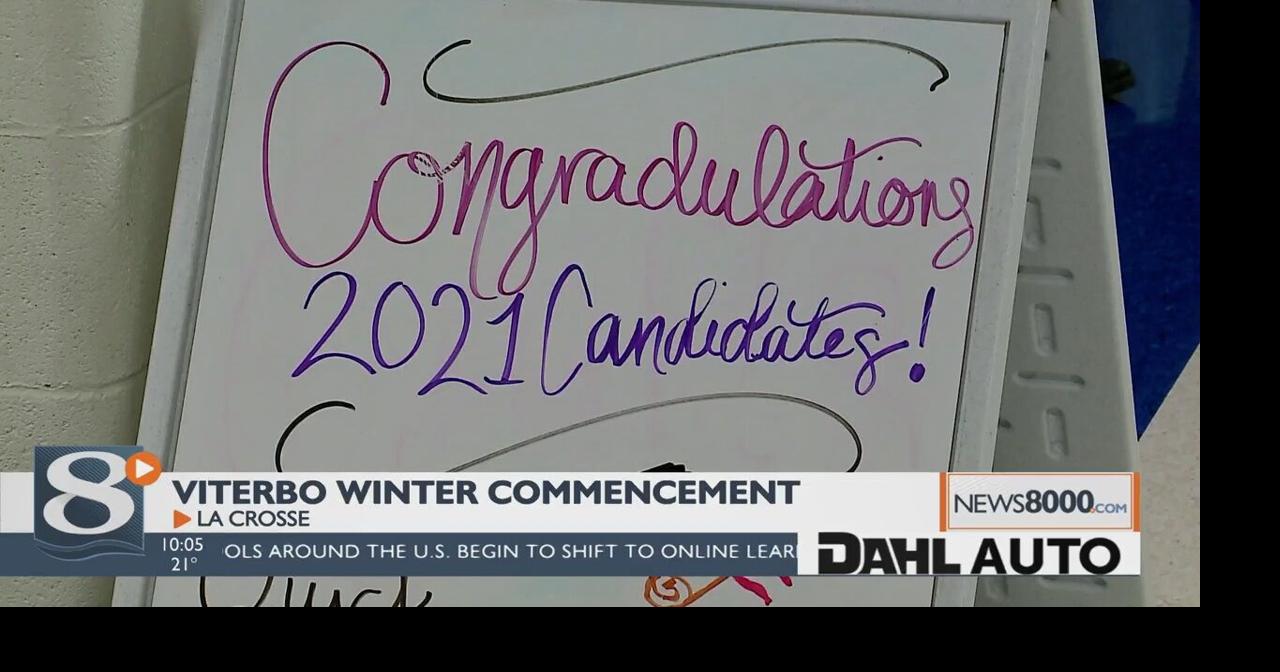 Viterbo University students celebrate during winter commencement ...