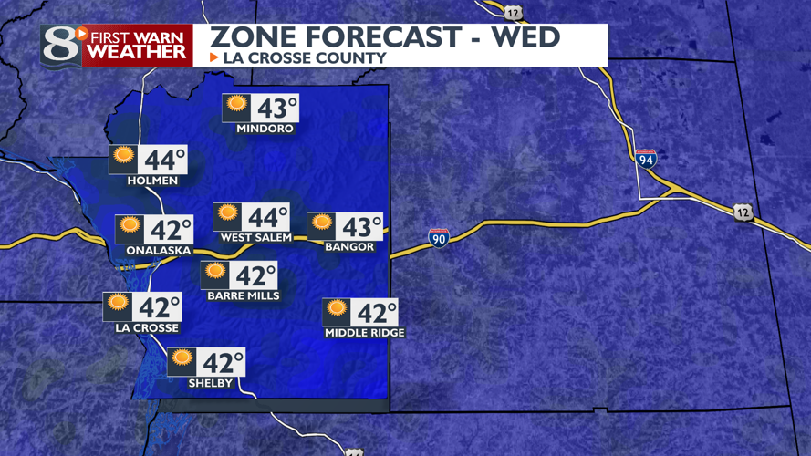 More seasonable temps for the rest of the work week | Weather ...