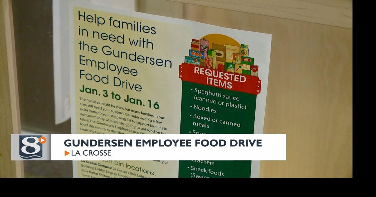 Gundersen Health System collects food for area families | Events ...