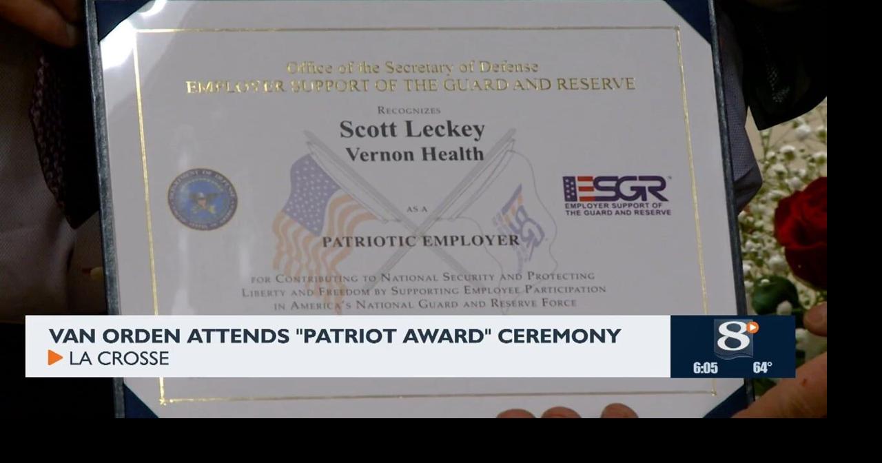 Van Orden Attends "Patriot Award" Ceremony | News | news8000.com