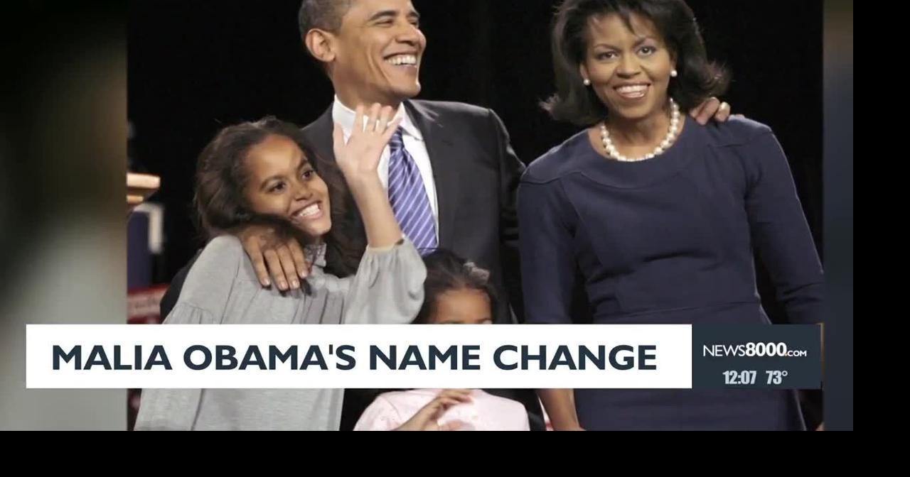 Malia Obama name change | Entertainment | news8000.com