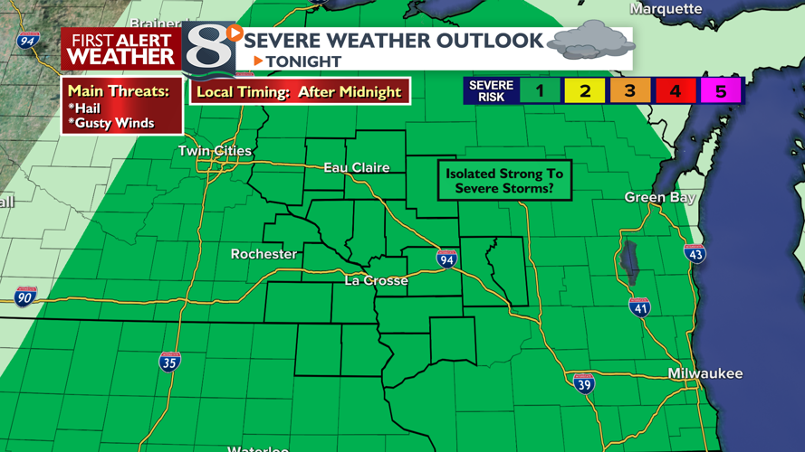 Chance of *Scattered* Showers & Storms After Midnight -Bill Graul ...