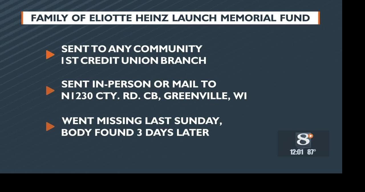 Eliotte Heinz Memorial Fund established | News | news8000.com