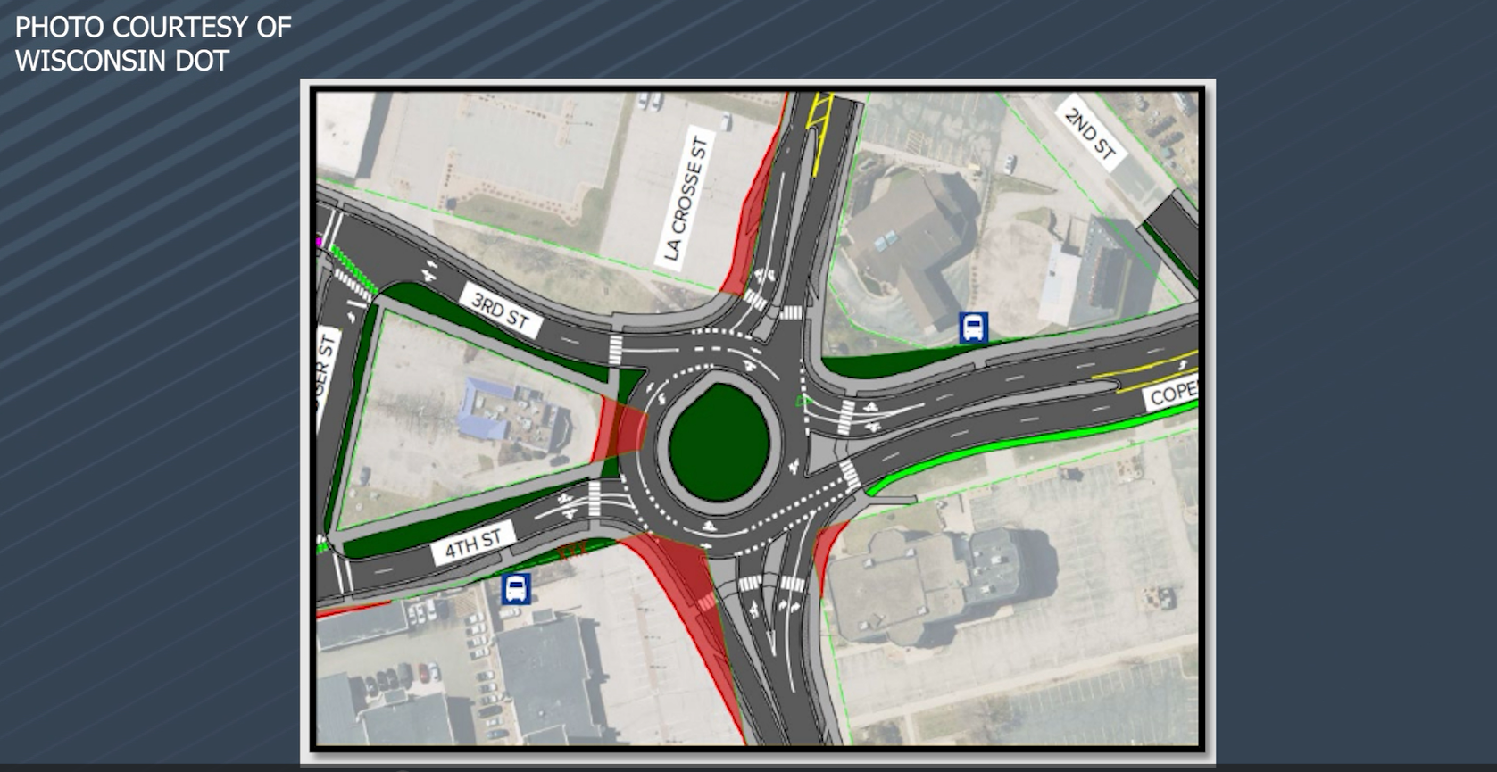 City of La Crosse considers proposal for a roundabout to replace a La ...