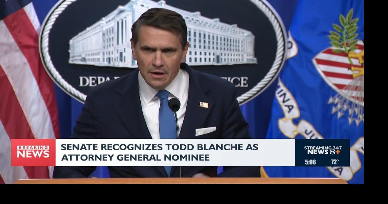 Senate recognizes Todd Blanche as attorney general | News | news8000.com