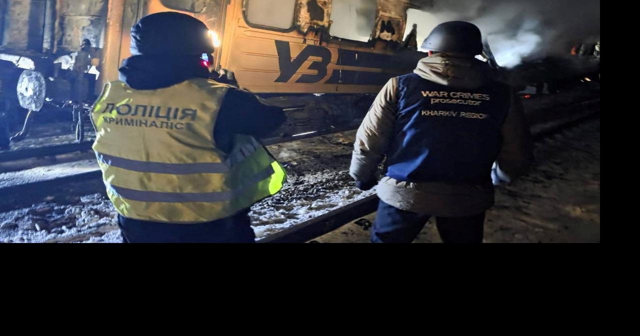 Russia strikes civilian train in Ukraine, killing five, in an attack ...