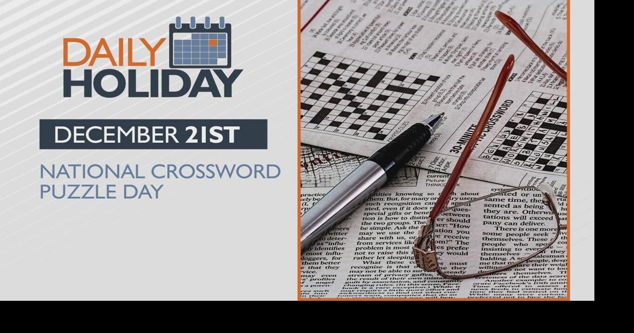 Daily Holiday – National crossword puzzle day | Features | news8000.com