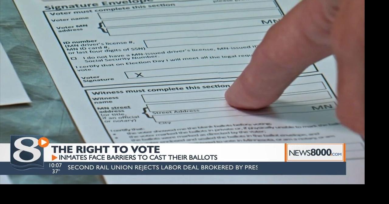 The right to vote: Former Wisconsin inmate says barriers make voting ...