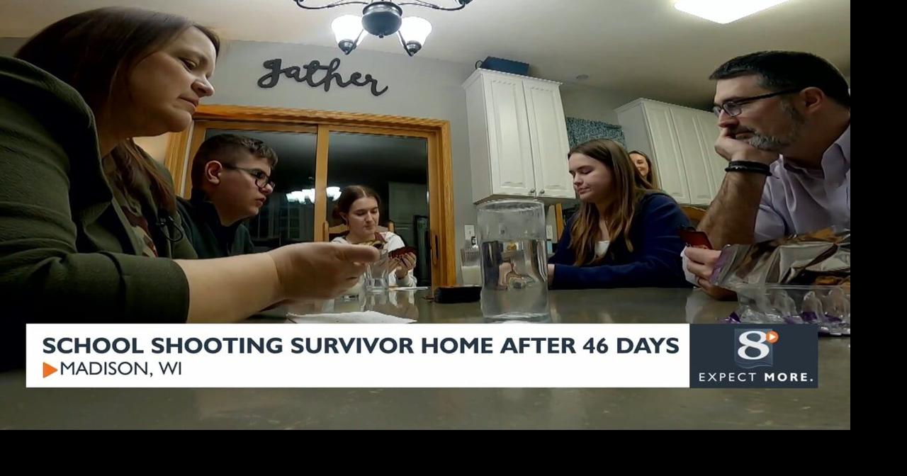 School shooting survivor home after 46 days | Madison, WI | News ...