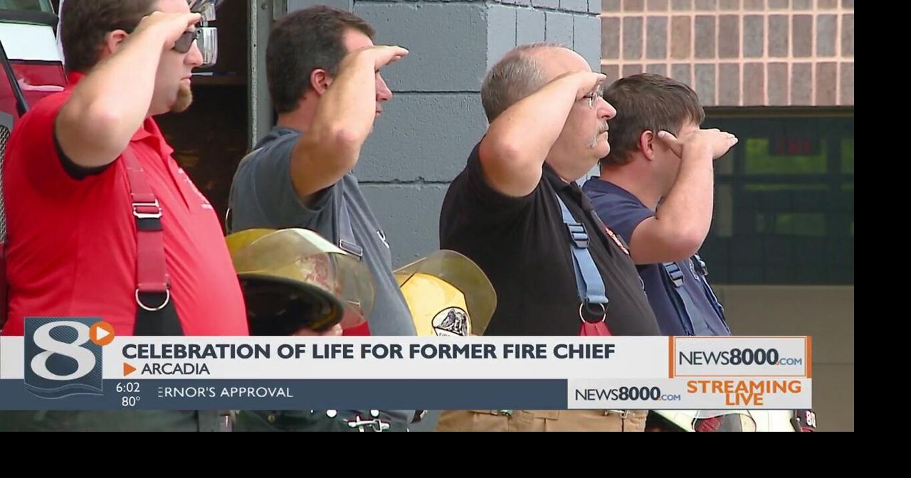 Arcadia community holds celebration of life for former fire chief ...