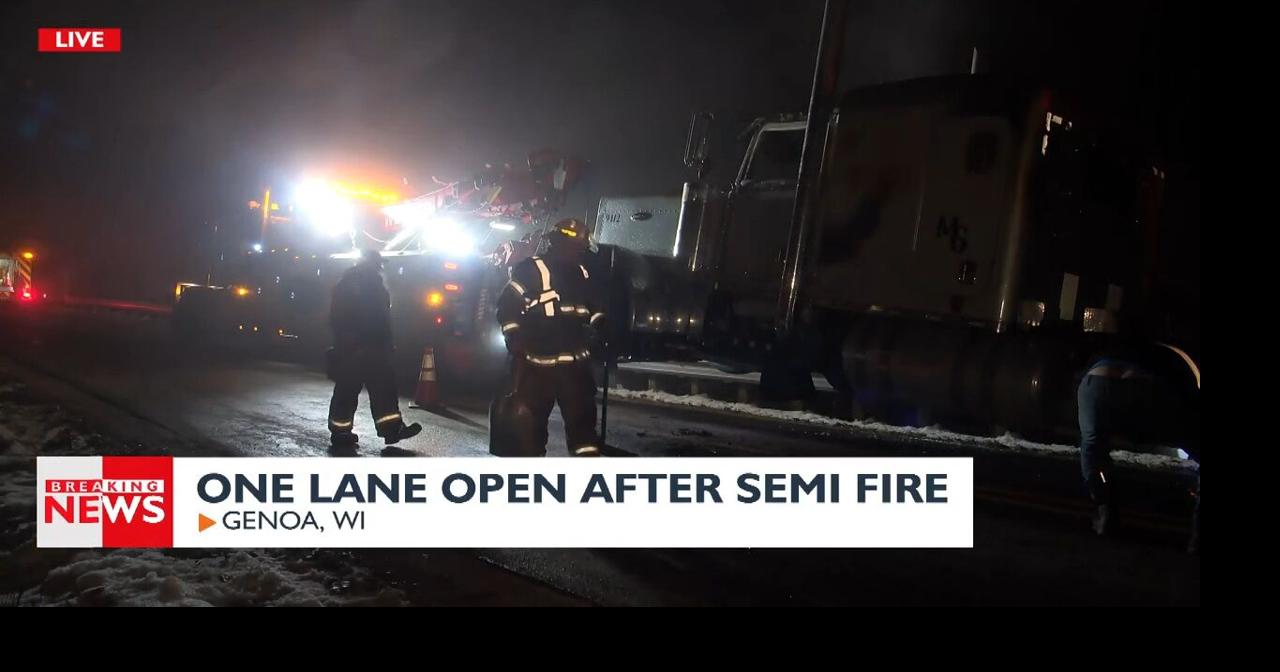One lane open after semi fire | News | news8000.com