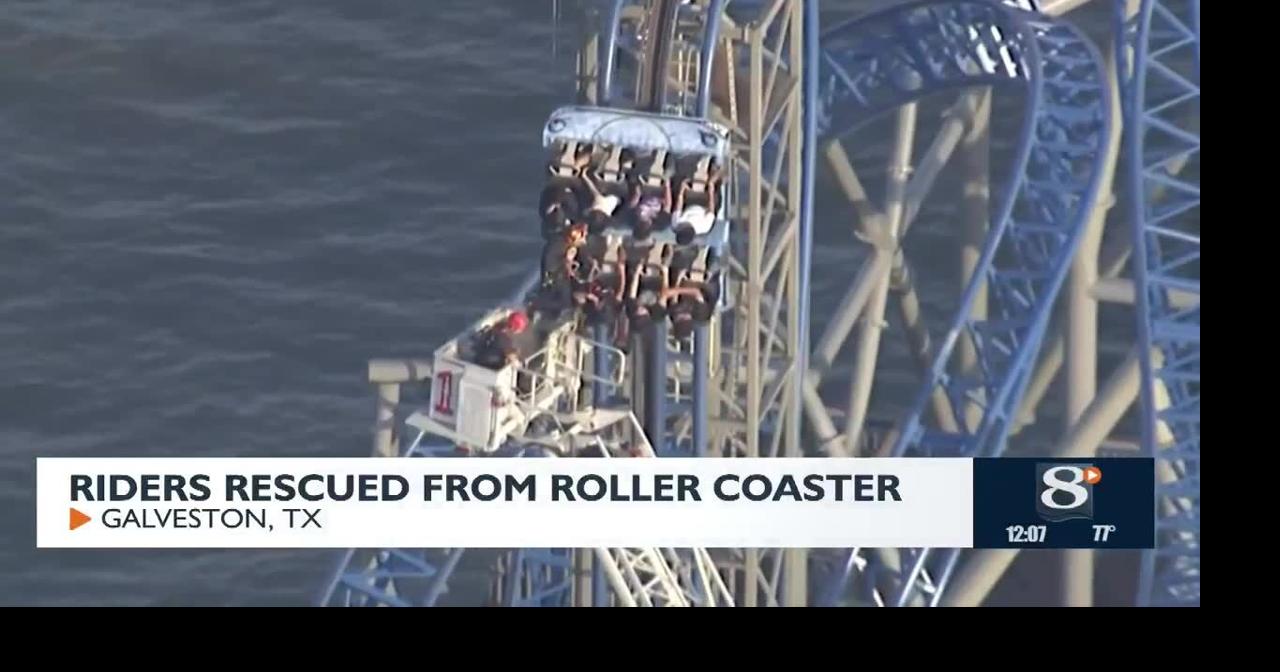 Riders rescued after being stuck 100 feet high on rollercoaster | News ...