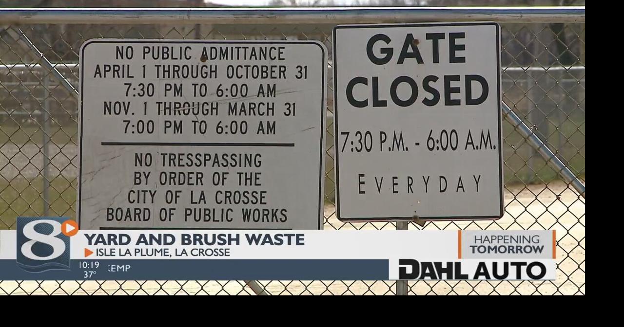 Brush and Yard Waste site opens Monday | Local News | news8000.com